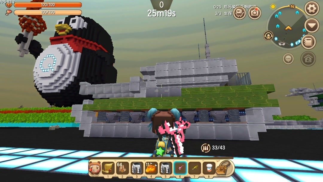 迷你世界:最新的武器装备,被我在路上捡到