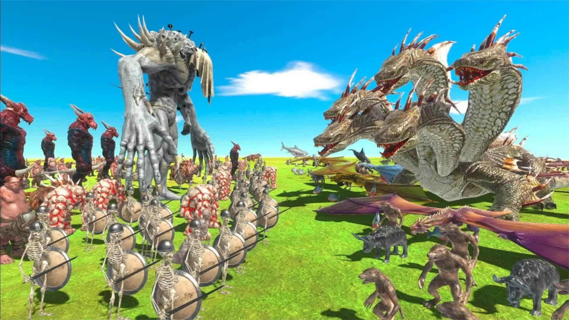 动物战争模拟器:九头蛇被KO,魔法飞龙能否终结天灾的连胜