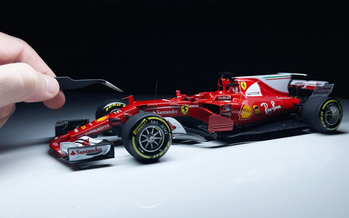 【民用模型】田宫1/20 法拉利SF70H F1比例模型构建