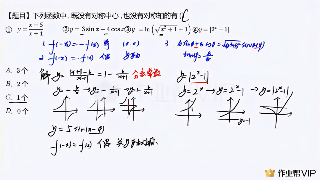 高中数学:函数图像对称性