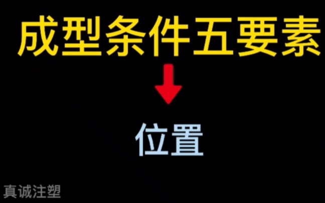 注塑技术知识分享: 注塑成型条件五要素之一【位置】