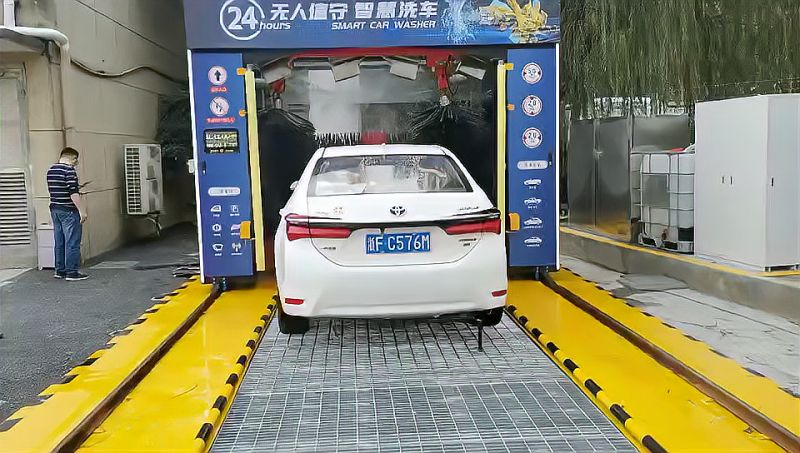 车客林洗车机厂家,嘉兴测试完毕