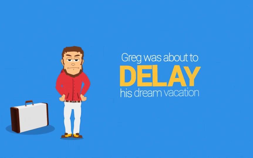 旅游公司企业宣传可爱卡通动画AE模板