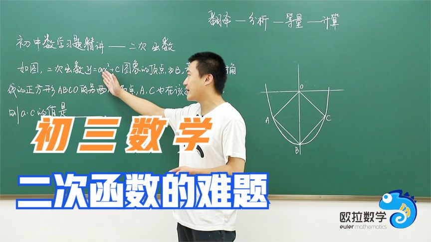 清华学子讲【初三数学:二次函数】:这类综合题难倒了一大批学生
