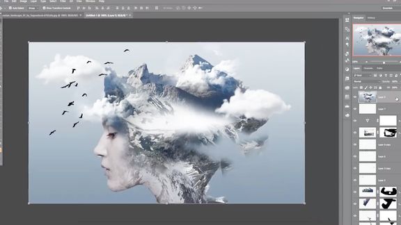 双曝光照片创意效果photoshop教程