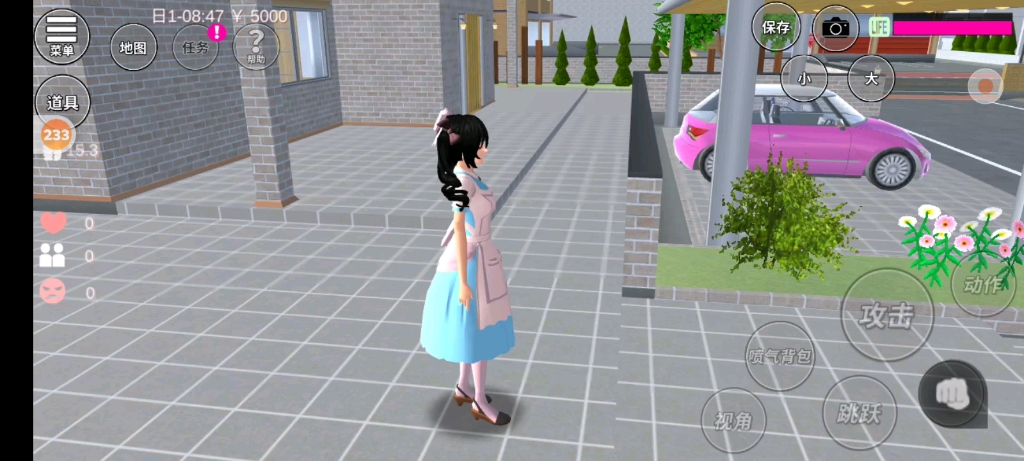 樱花校园模拟器装饰女主家!