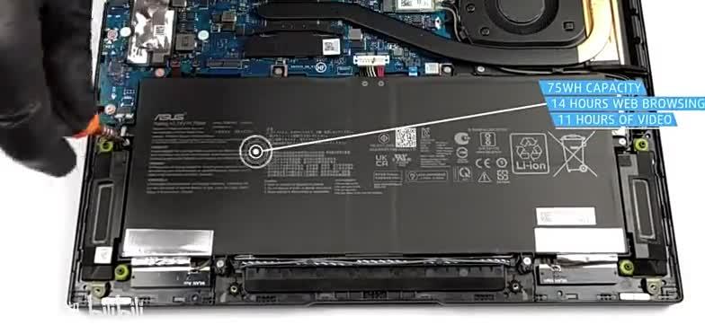 华硕ASUS Zenbook 14 OLED -UM3402 笔记本拆机手册