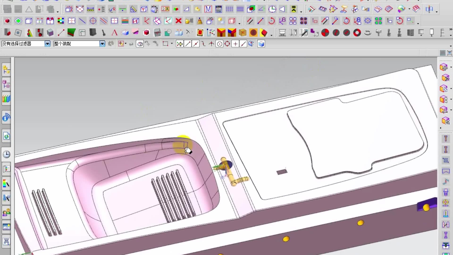 模具设计教程 整套模具的完善 排气 工艺孔制作第一节