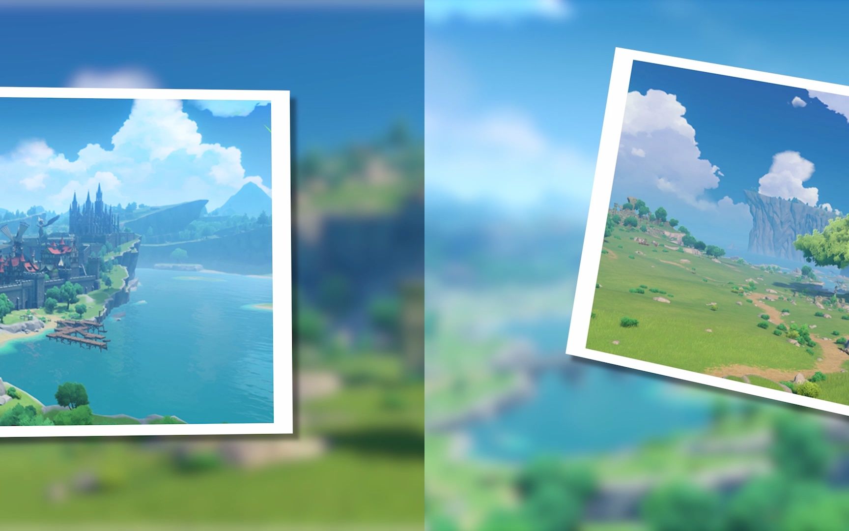 【原神】让风景点动起来,唯美动画效果,之前的太拉了。