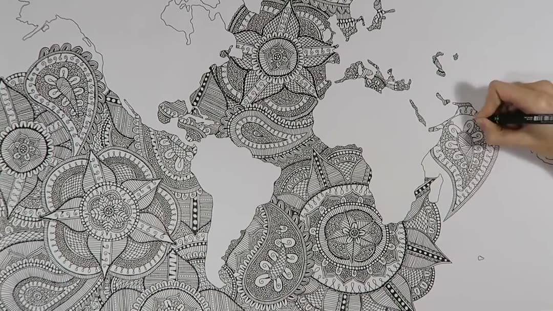 论如何画好一张世界地图