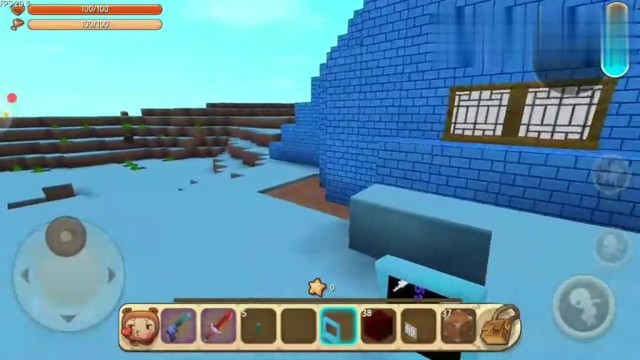 迷你世界:新版地心门框上线,还有蓝色的燃气火把