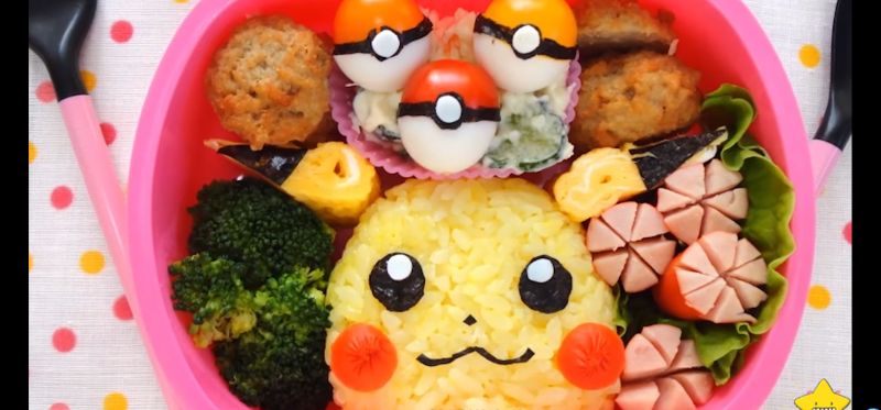 把饭菜做成孩子喜欢的数码宝贝皮卡丘,不用担心孩子不好好吃饭啦
