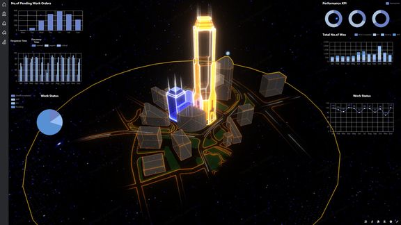 如何实现科幻电影里炫酷的数据可视化?——看看 ThingJS 的案例