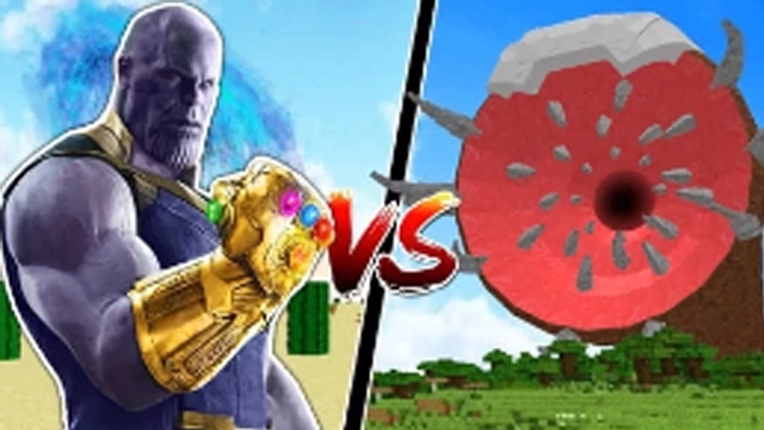 我的世界:模组大乱斗 灭霸使用无限手套对战超级沙虫