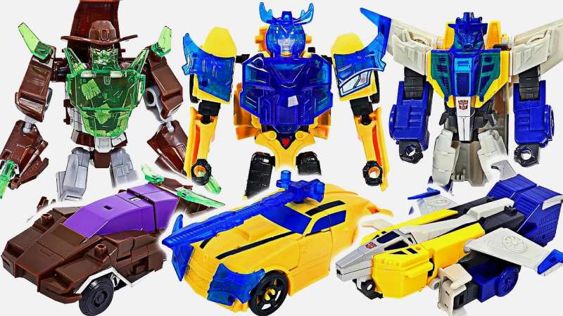 变形金刚玩具动画,战斗机器人玩具视频,擎天柱的变身游戏