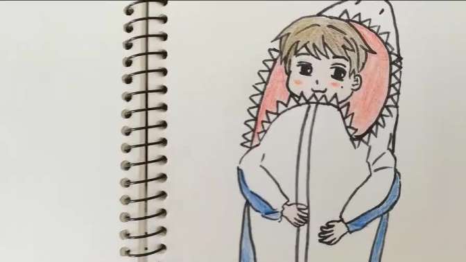 自学蔡徐坤 Q版小蔡简笔画