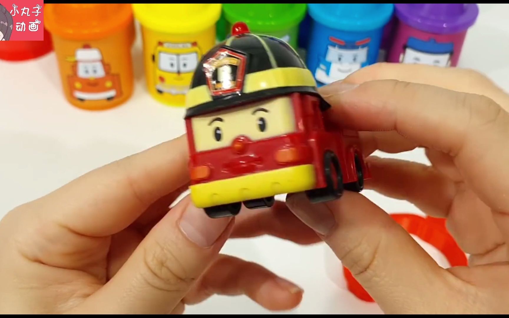 警车消防车公交车 黏土制作汽车模型