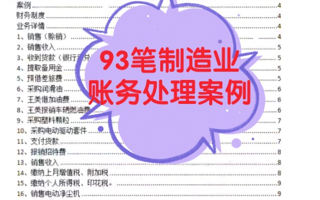 ...转岗做制造业会计,月薪8000,15天刷了3遍93笔制造业账务处理,真实用