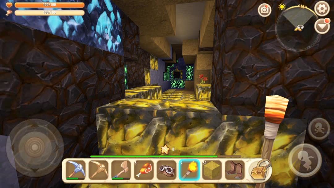 迷你世界:挖到黄金钻石的家乡,100颗钻石躲在黄金堆里,快来挖