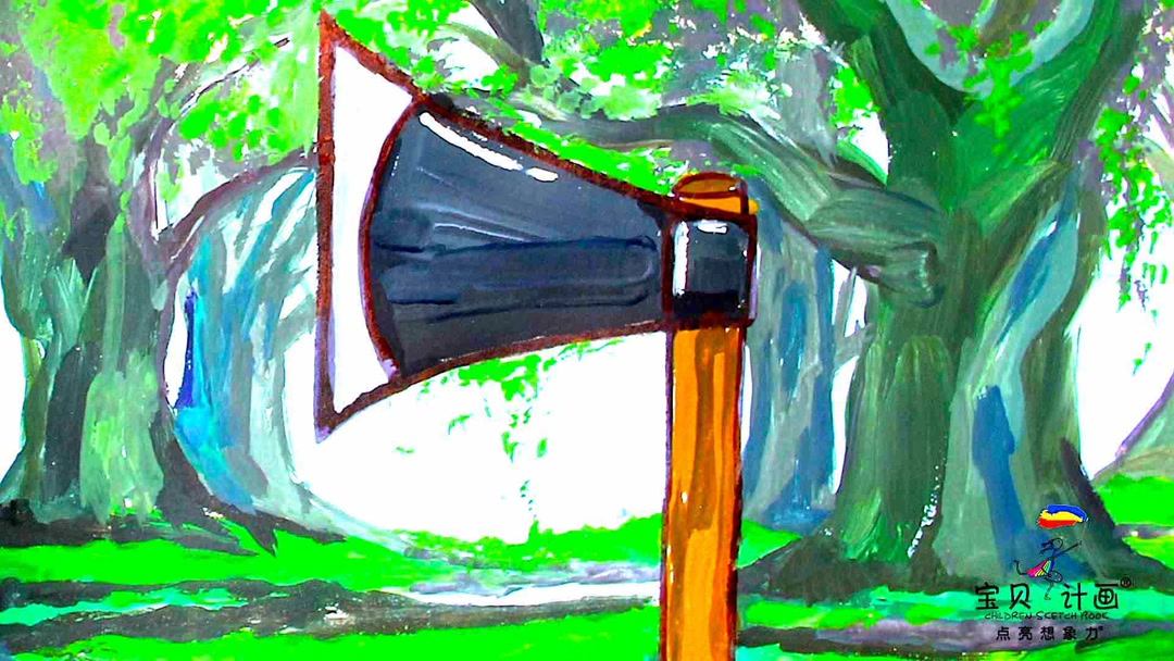 2分钟数字“7”变斧子/孩子人生第一堂数字绘画启蒙课