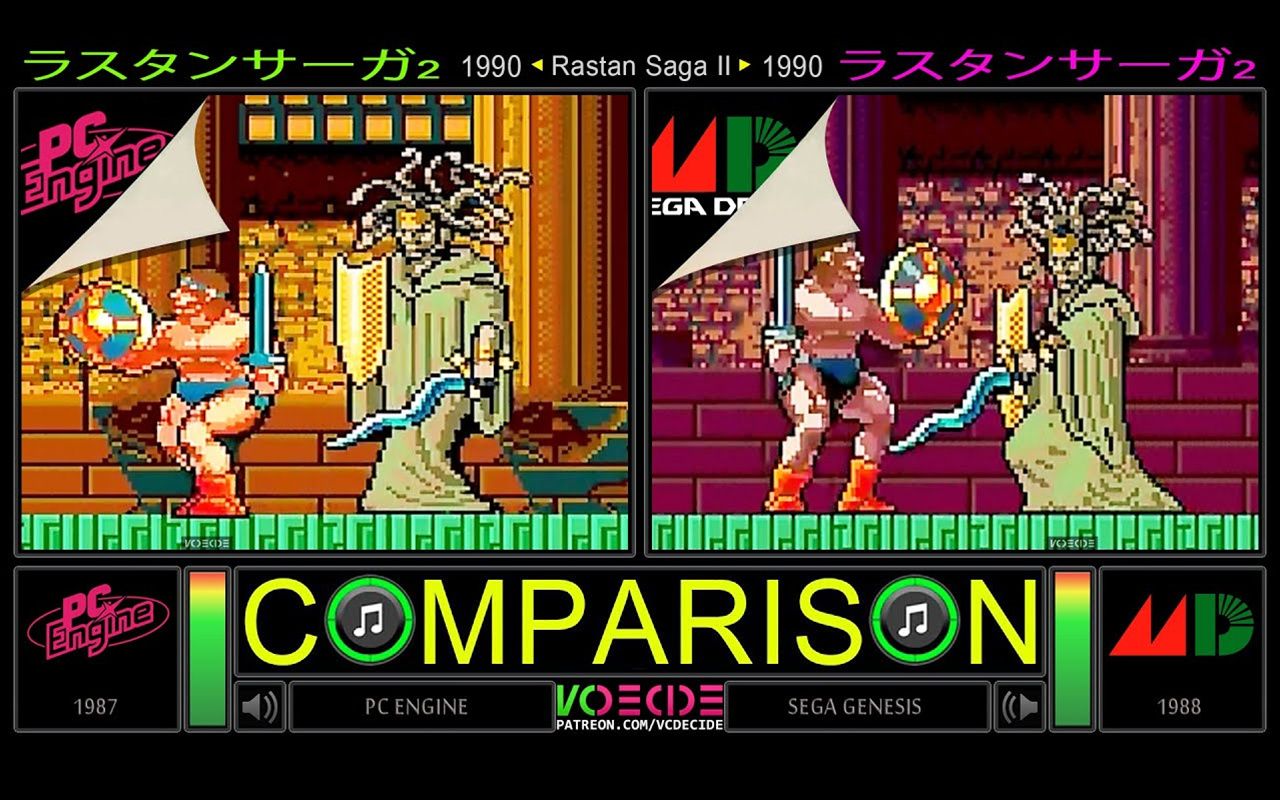 神剑传说2 | PCE vs MD | 并排对比