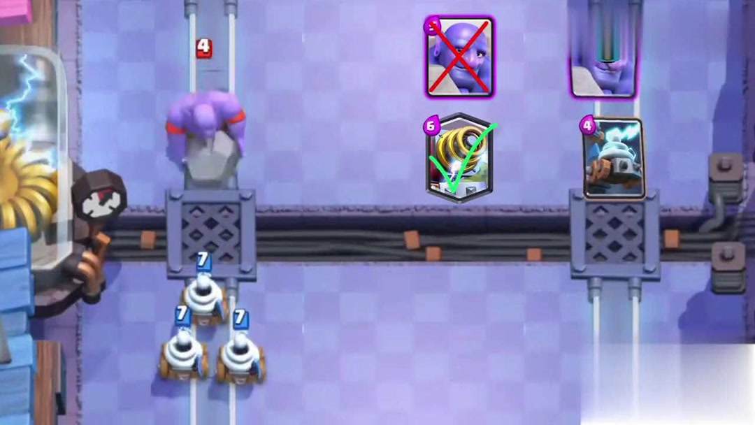 皇室战争:电击车小队VS电磁炮!