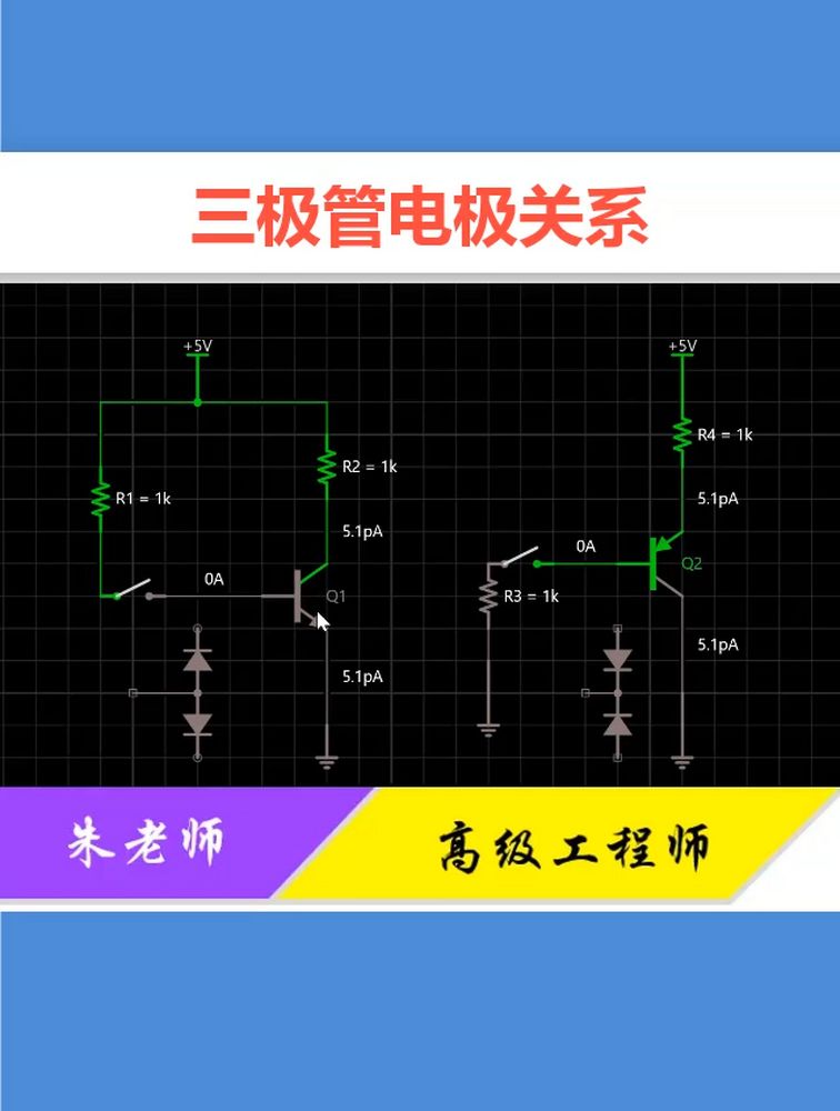 学习三极管,只要掌握电流关系就明的了,简单易懂!