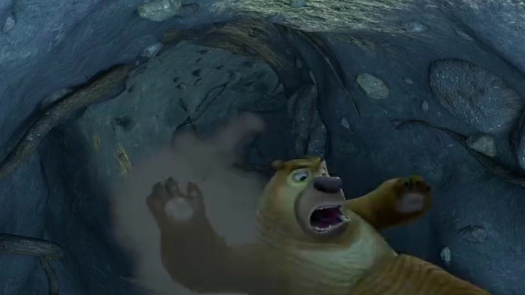 熊出没之探险日记,争夺地图,掉进山洞里。游戏