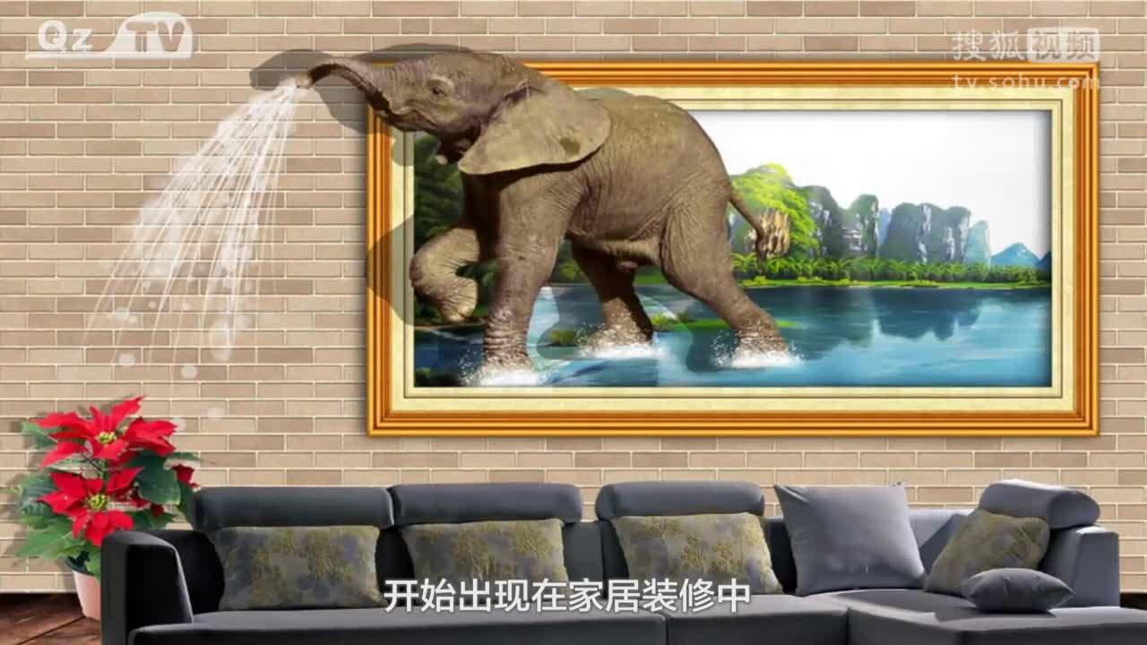 客厅装修电视背景墙3D壁纸设计效果图欣赏