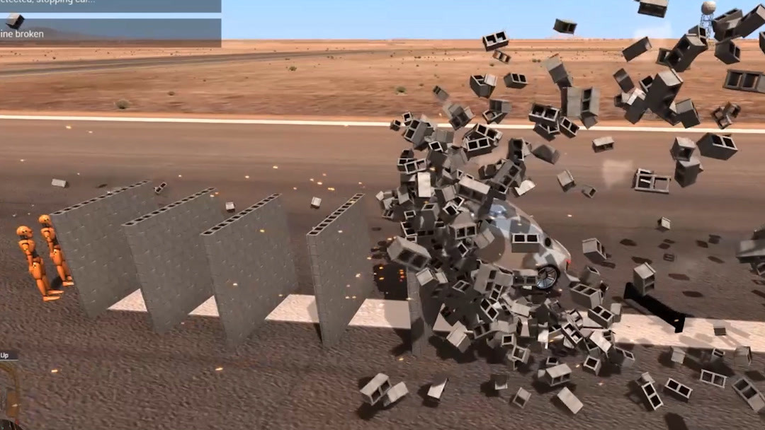 BeamNG:汽车碰撞测试,这些车的质量有待提高啊!