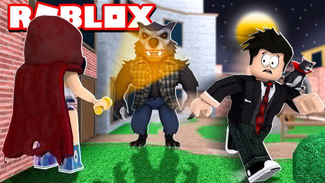 ROBLOX狼人模拟器:新地图更新圣诞村大战狼人!