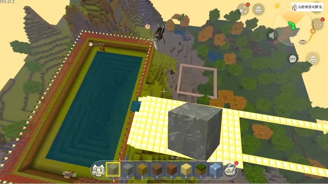 迷你世界:好一座金碧辉煌的宫殿?这是谁建造的呢?