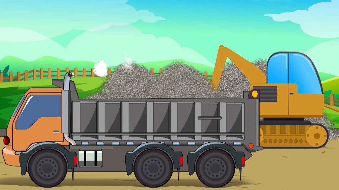 汽车动画小世界 第6集 大型装载运输车