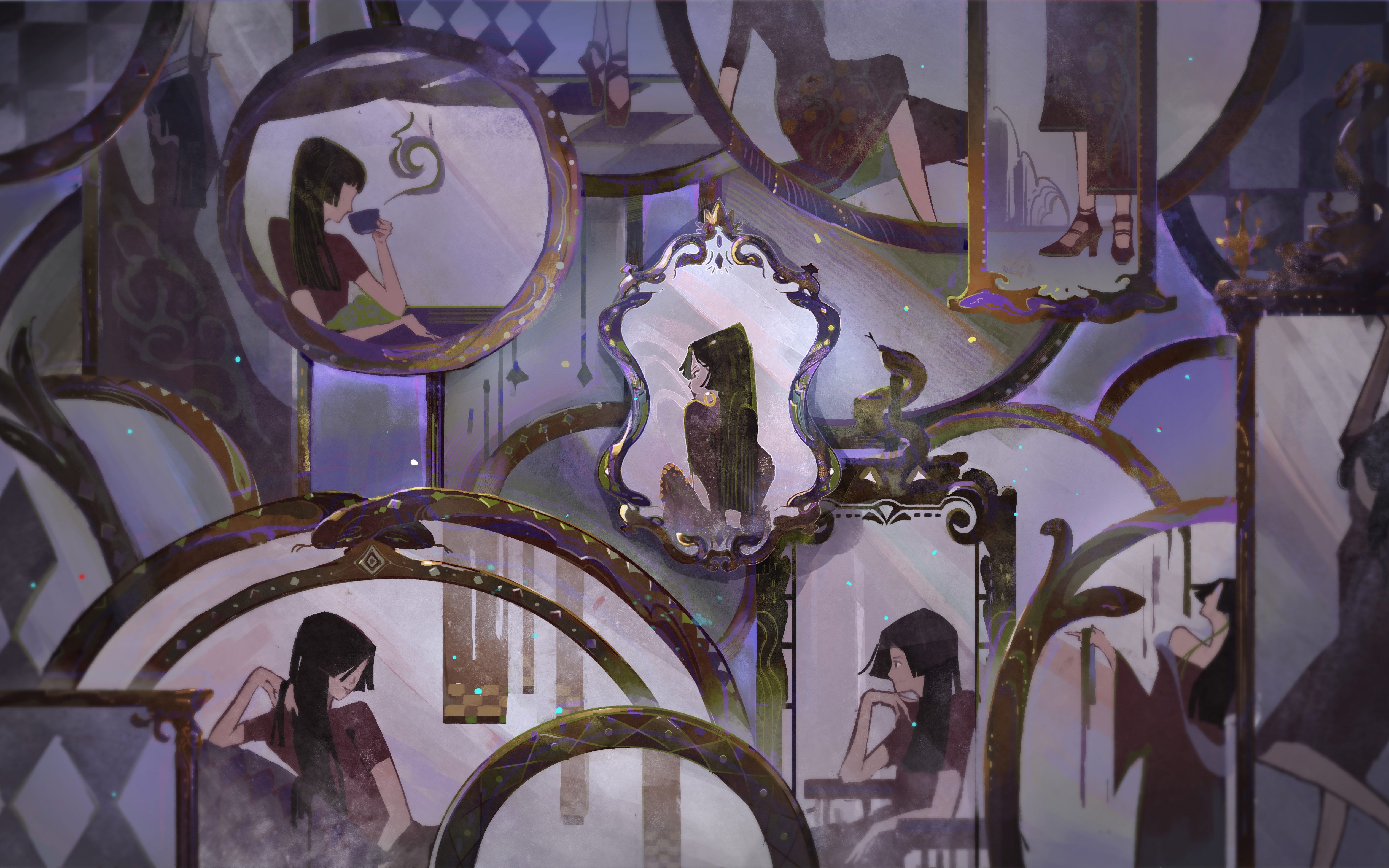 20210526镜子绘画过程