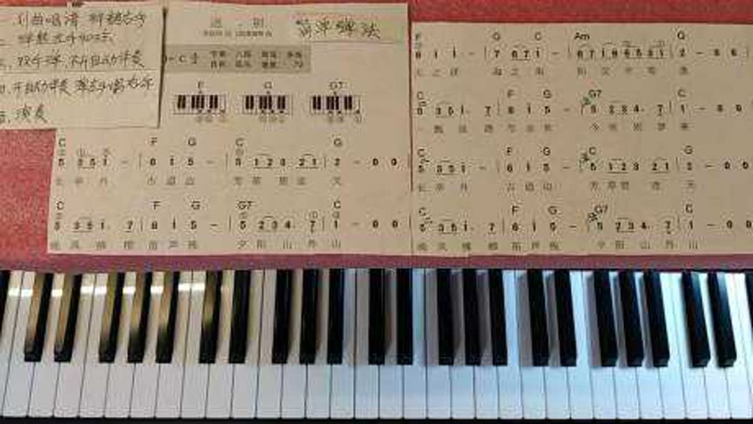 零基础学电子琴第八课,弹熟《送别》左手和弦,指法与手位要固定