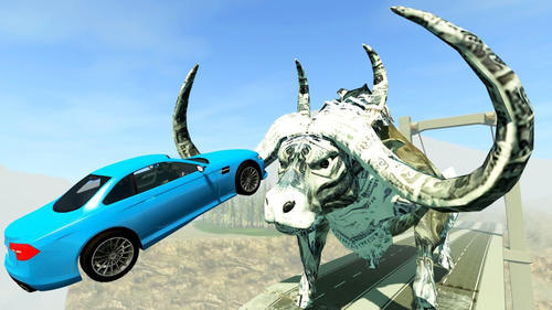 高速汽车能否跨越牛魔王?3D动画模拟,全程燃爆视觉!