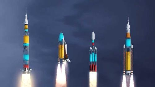 假如火箭是透明的,动画模拟火箭发射过程中燃料消耗的实时过程。