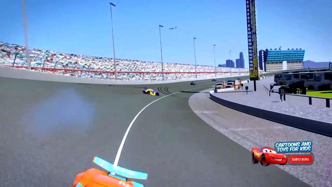 儿童动漫汽车玩具比赛三