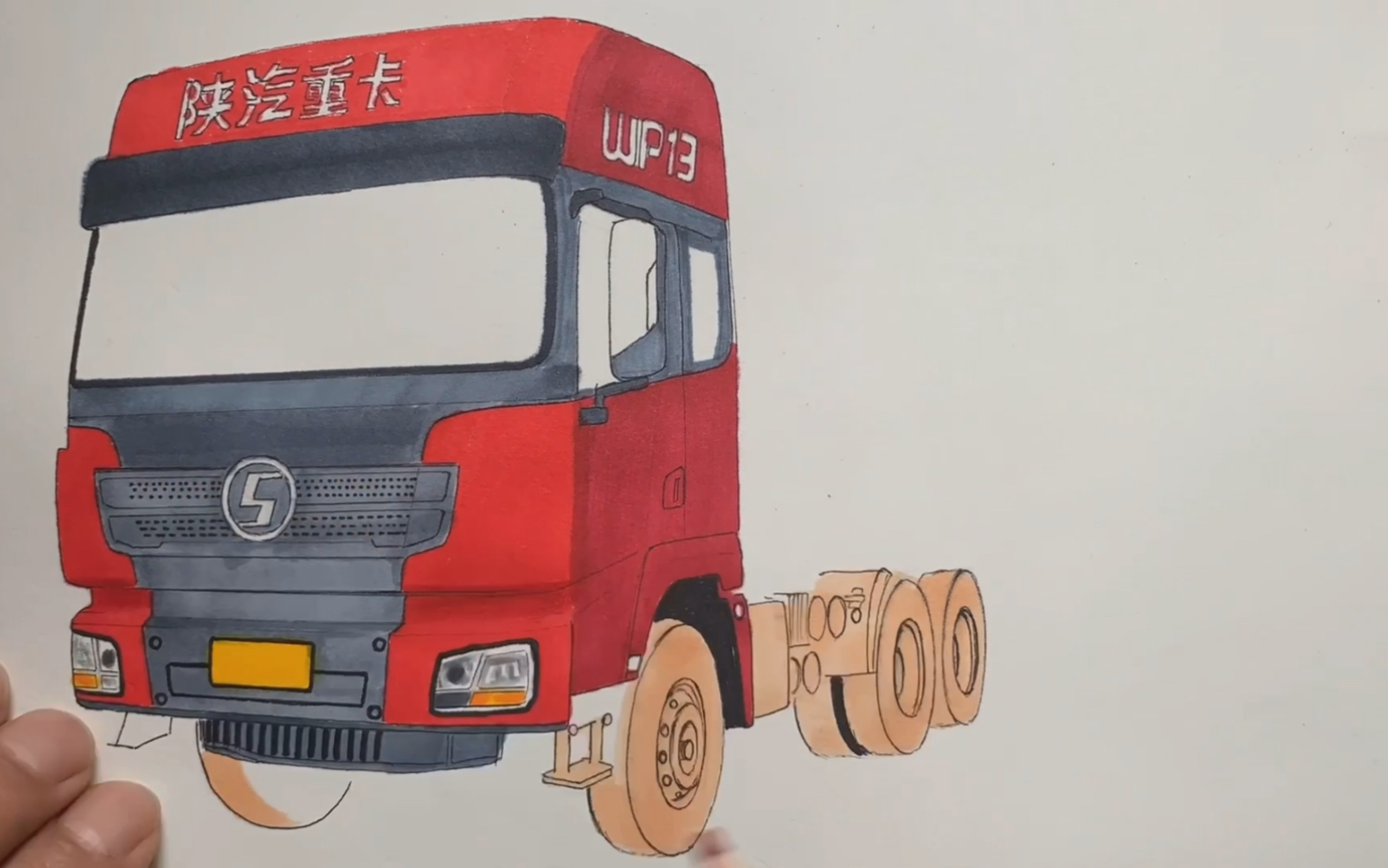 陕汽德龙百吨王半挂牵引车,谢谢