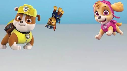 玩具视频:用橡皮泥压出汪汪队成员