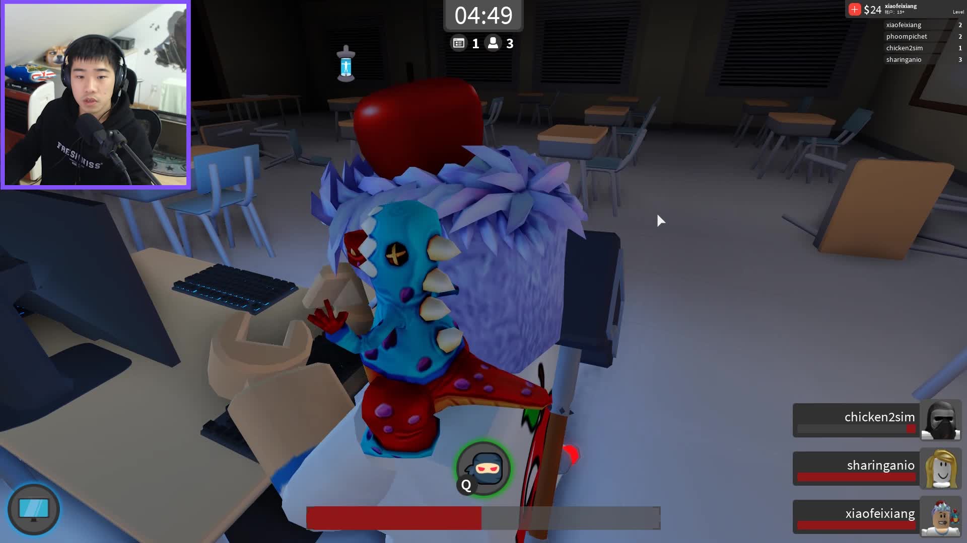 Roblox第五人格模拟器:我一个人破解了全部的电脑!太刺激了!