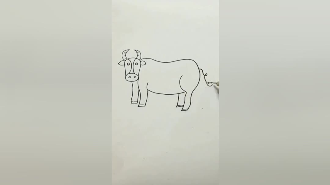 牛的画法,你牛什么牛#简笔画教程