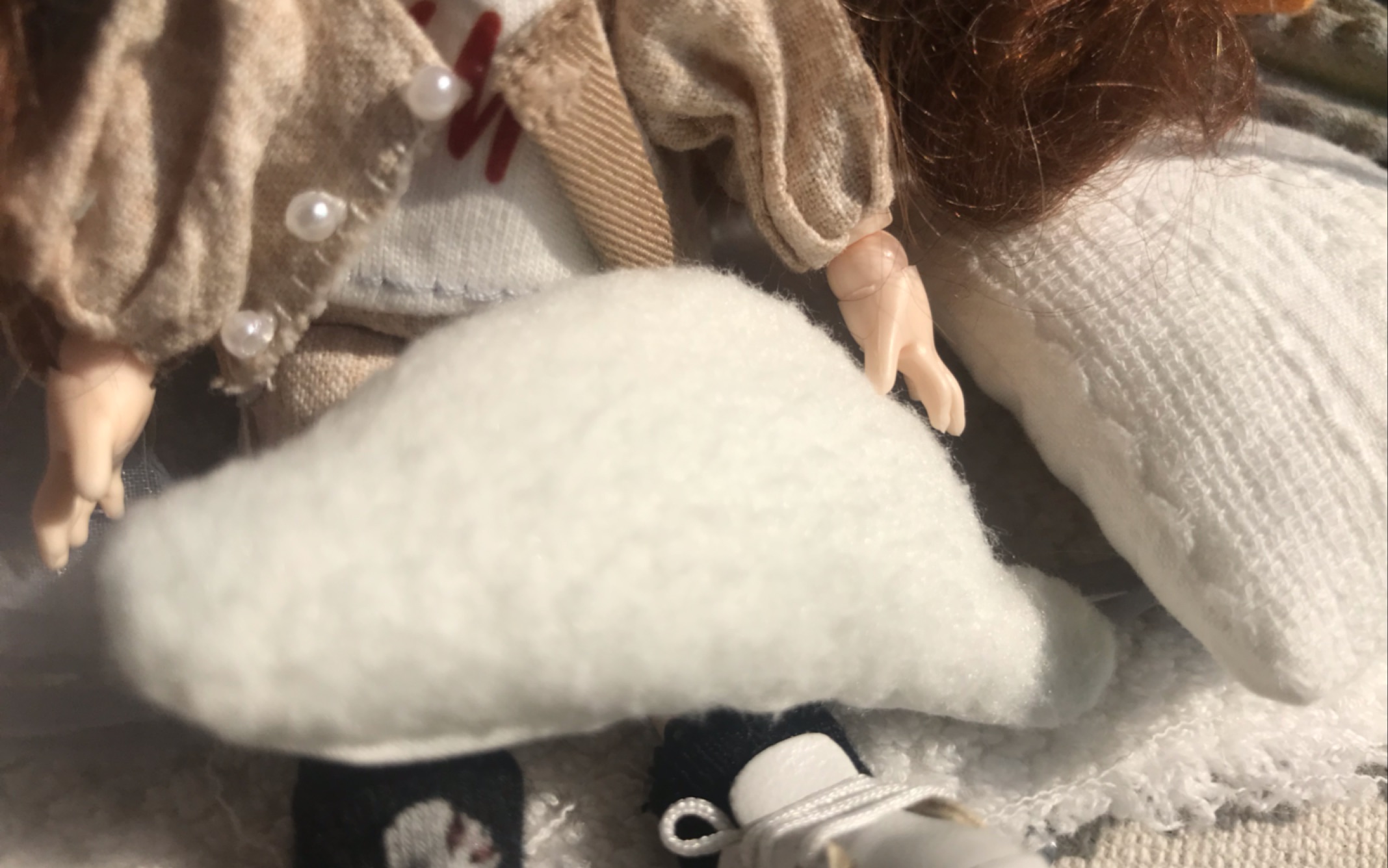 【云朵抱枕】娃用家居摆件、云朵抱枕靠枕制作,无基础新人纯手缝,...