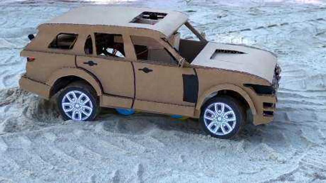 DIY一辆漂亮的纸板小车,真是一个好主意!