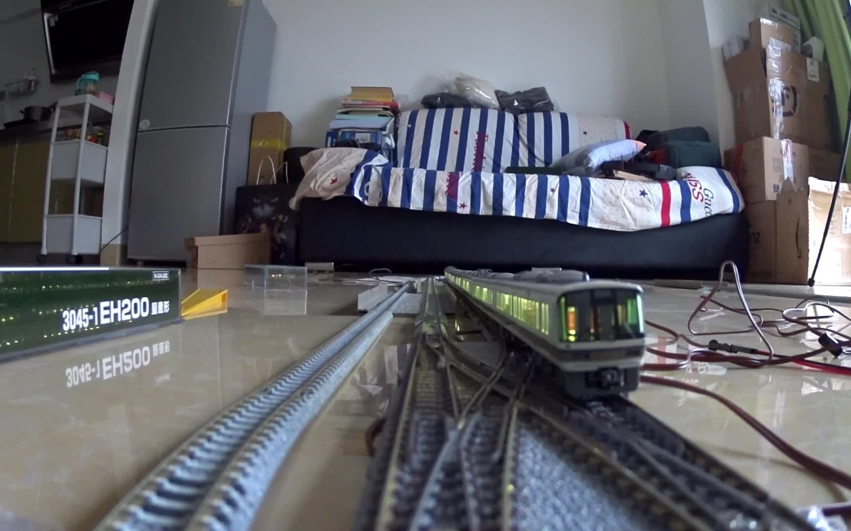 【N比例火车模型】第一视角跑车测试