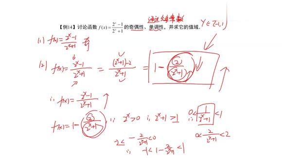 高中数学函数纲目:第39讲,指数函数分式函数复合问题