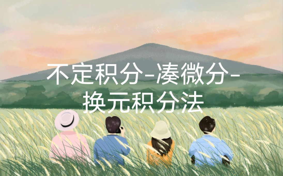 不定积分-换元积分法与-凑微分