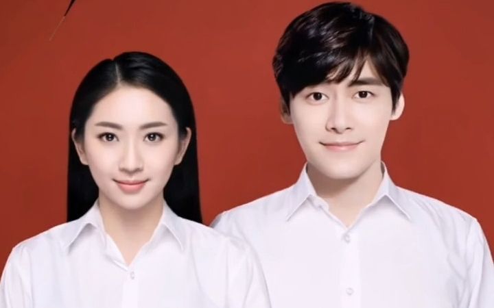 情侣结婚证件照修图