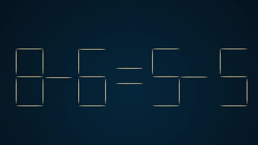 第126期 经典奥数 请移动一根牙签使等式成立 你能想到吗?