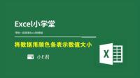 EXCEL教程: 单元格数值用颜色条长短显示数值大小